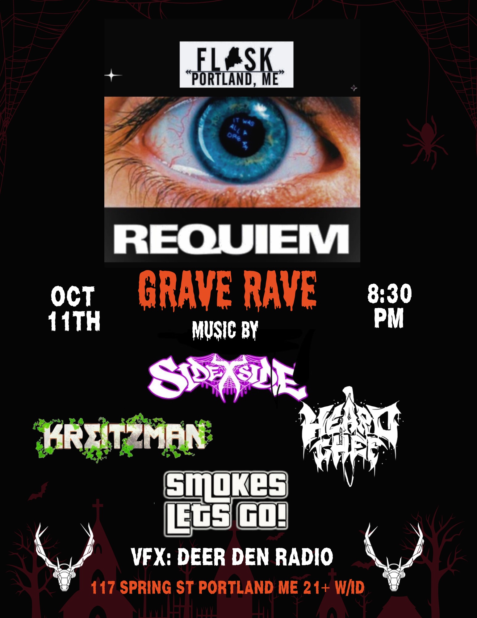 Requiem: Grave Rave at Flask Lounge | Halloween EDM Dance Party ...